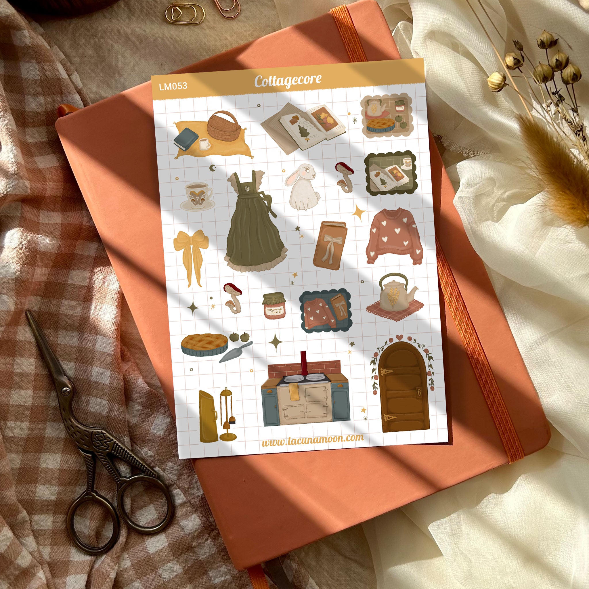Cottagecore Sticker Sheet – Lacuna Moon